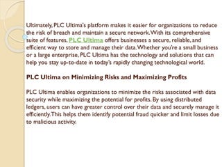 PLC Ultima | PPT