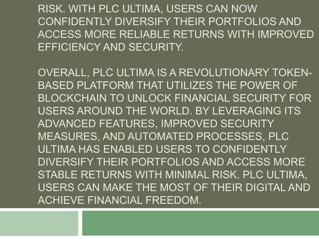 PLC Ultima | PPTX