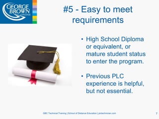 20 Reasons to Consider GBC’s PLC Technician Programs | PPT