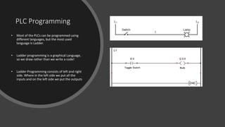 PLC Workshop session for learning principles of ladder logic | PPTX