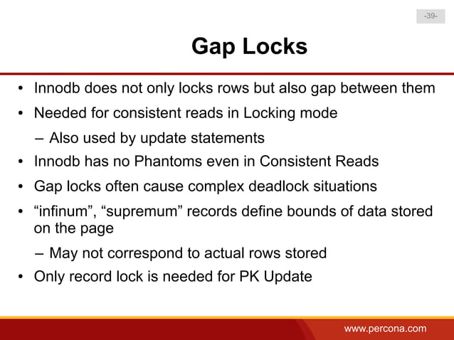Pldc2012 innodb architecture and internals | PPT Pldc2012 innodb architecture and internals | PPT