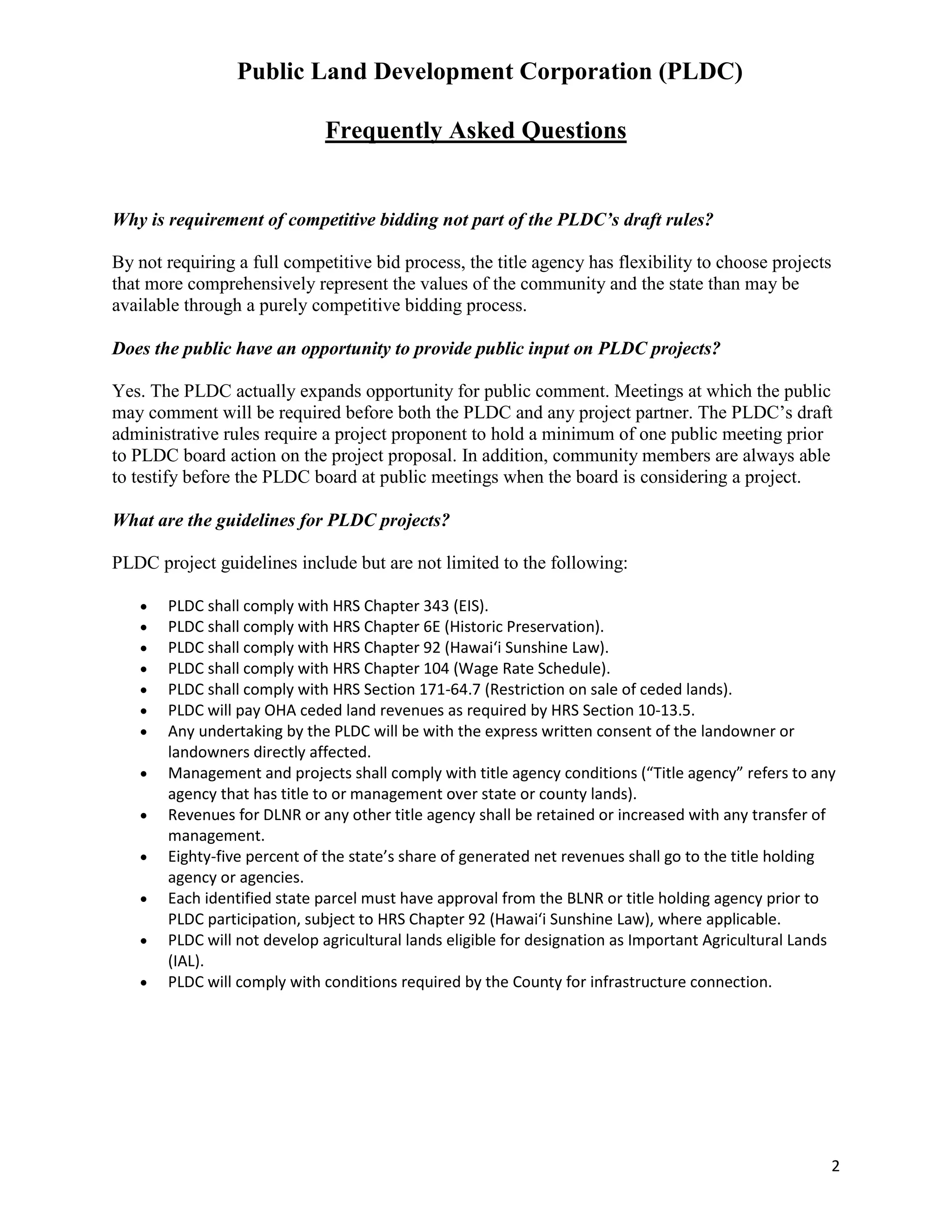 Pldc faq final | PDF