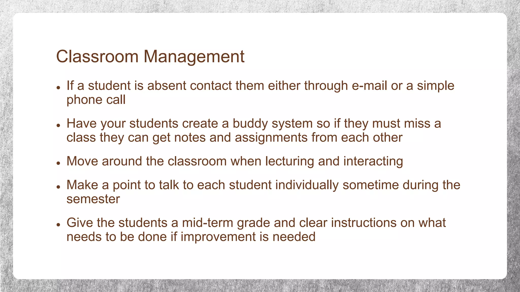 Student Retention (Classroom Management) | PPTX