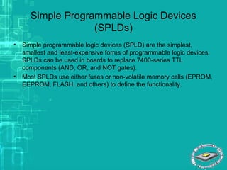 Programmable Logic Devices Plds | PPT | Programming Languages | Computing
