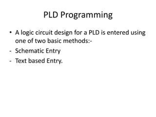PLDs | PPTX