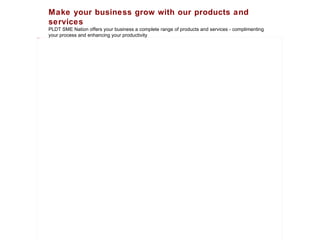 Pldt sme products | PPT