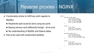 MySQL Load Balancers - MaxScale, ProxySQL, HAProxy, MySQL Router & nginx - A Close Up Look | PDF ...