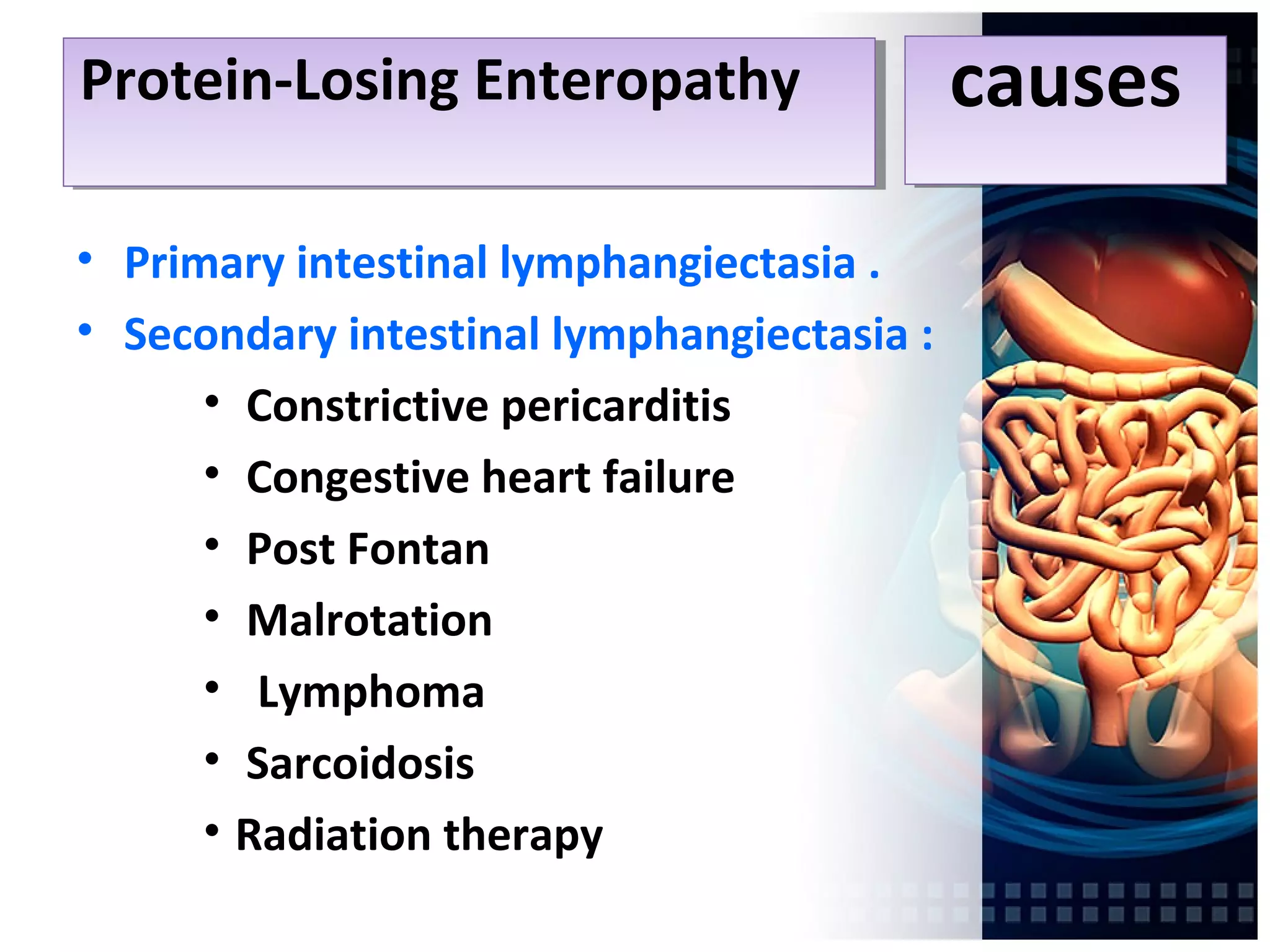 protein loosing enteropathy | PPT