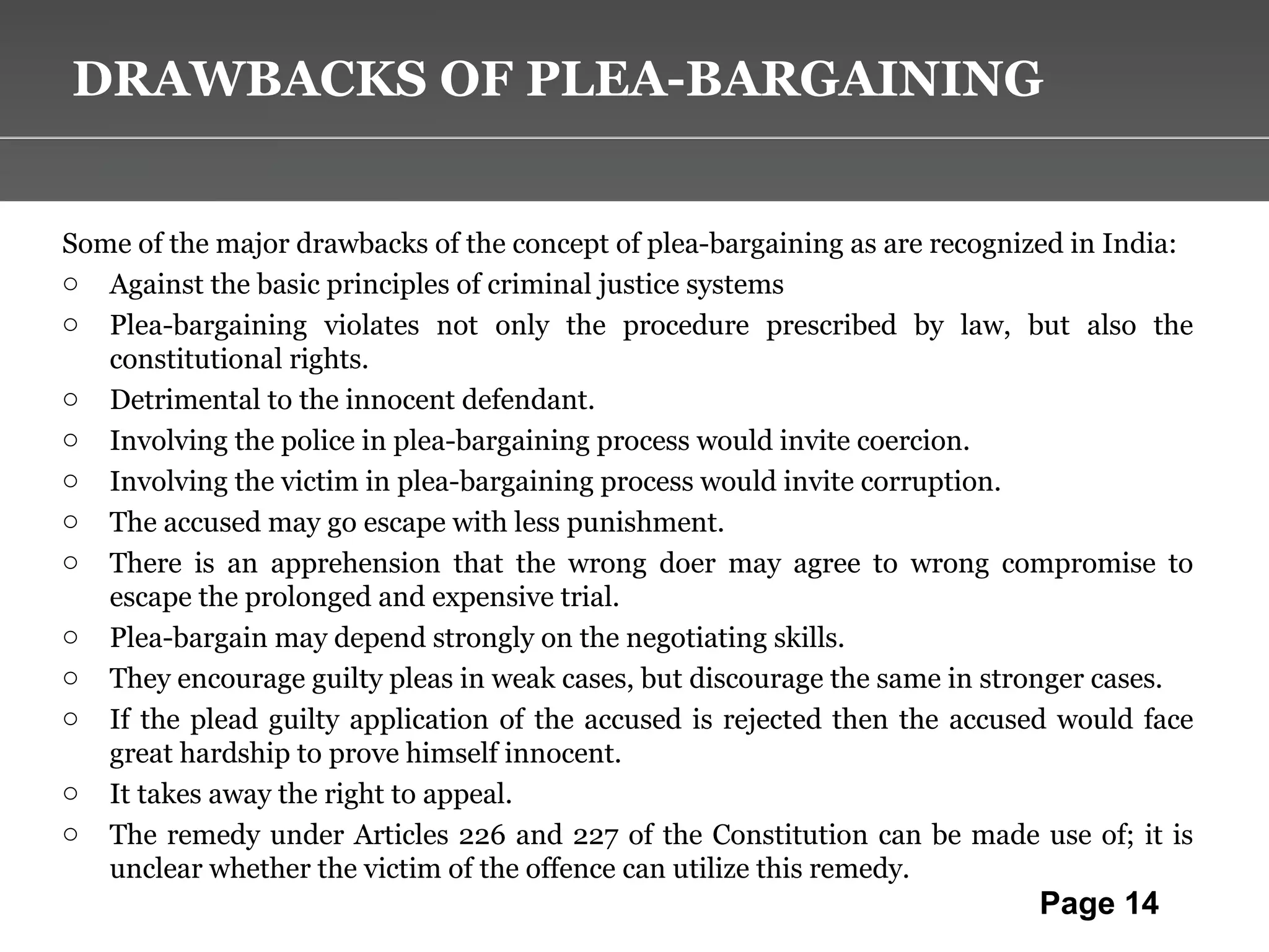 Plea bargaining | PPT