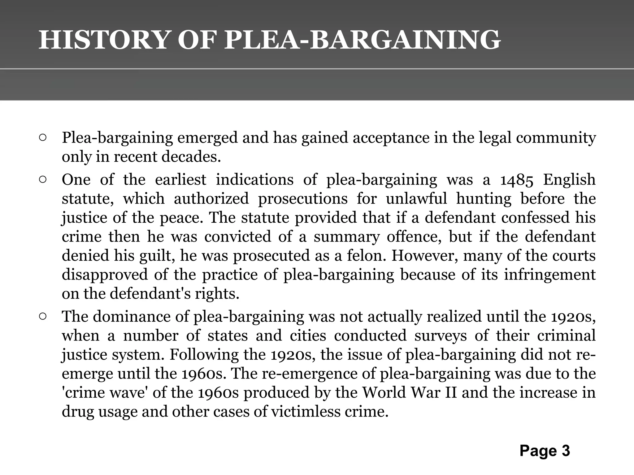 Plea bargaining | PPT