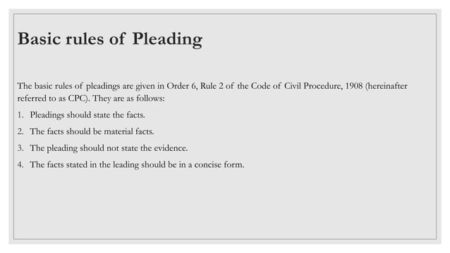 Pleadings in Civil Procedure Code.pptx