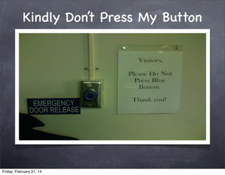 Please don't push my buttons | PDF