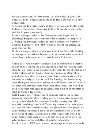 Please Answer A(300-350 words) ,B(300 words),C(300-350 words),D (300.docx