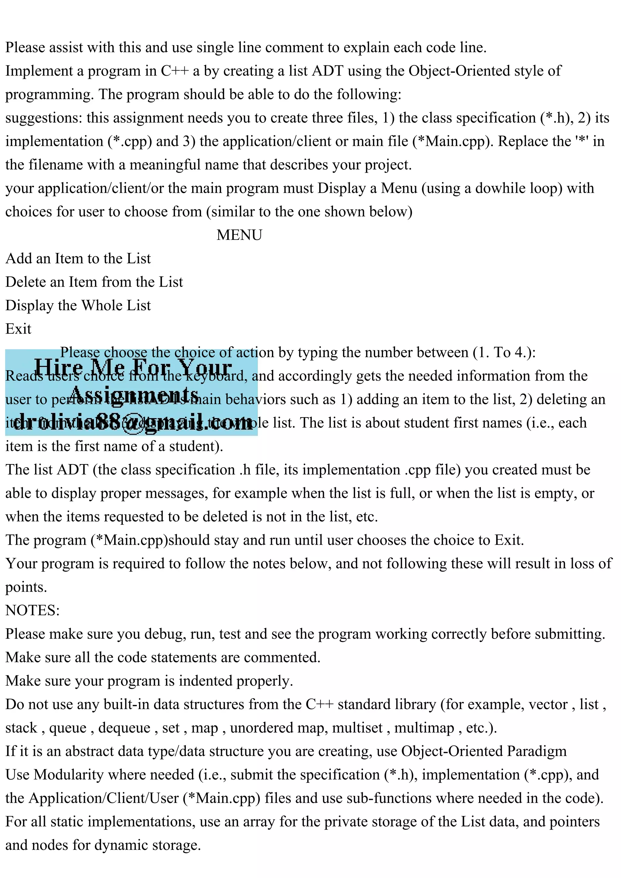 Please assist with this and use single line comment to explain each .pdf | Programming Languages ...