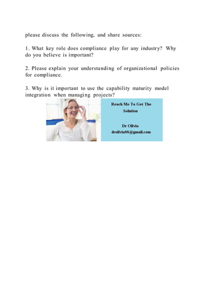 please discuss the following, and share sources1. What key role | DOCX