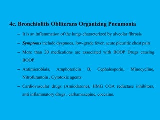 DRUG INDUCED PULMONARY DISEASES | PPTX