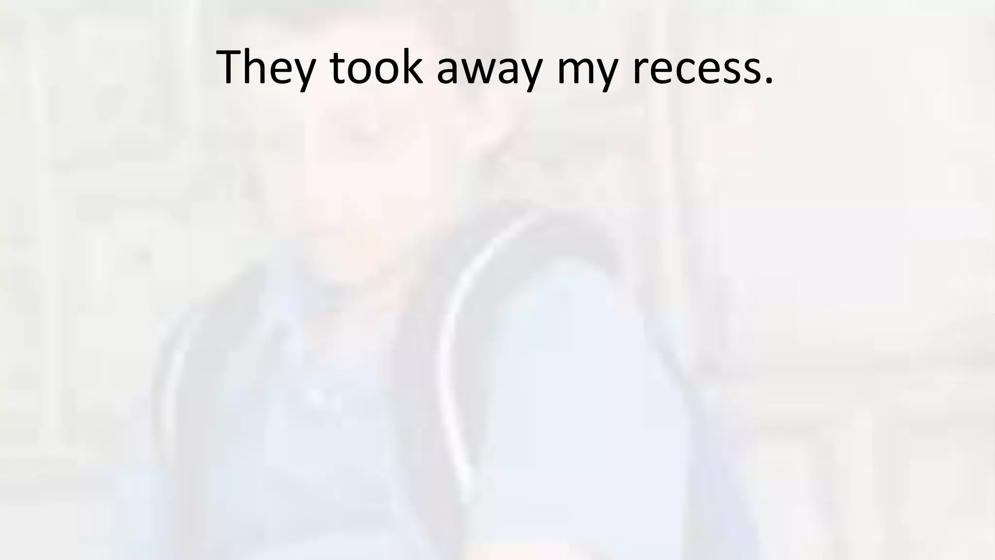 Please Don't Take Away My Recess A Poem About ADHD | PPTX