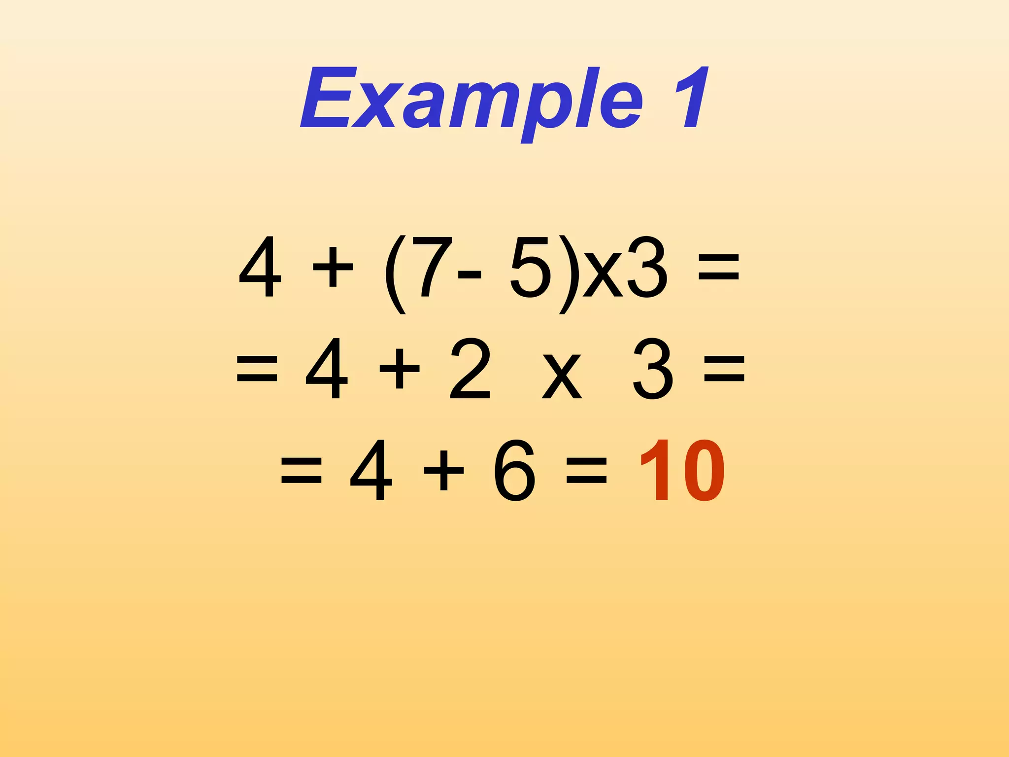 Please Excuse My Dear Aunt Sally | PPT