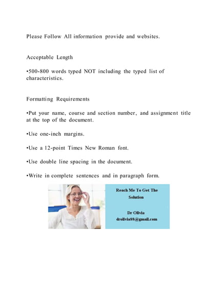 Please Follow All information provide and websites.Acceptable | PDF