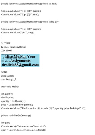 Please follow the code and comments for description and outputs C.pdf ...