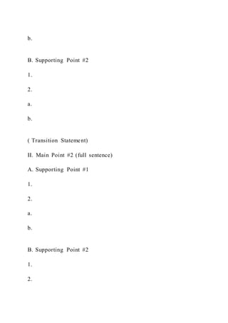 Please follow this outline. It will be used for my oral presentation | PDF