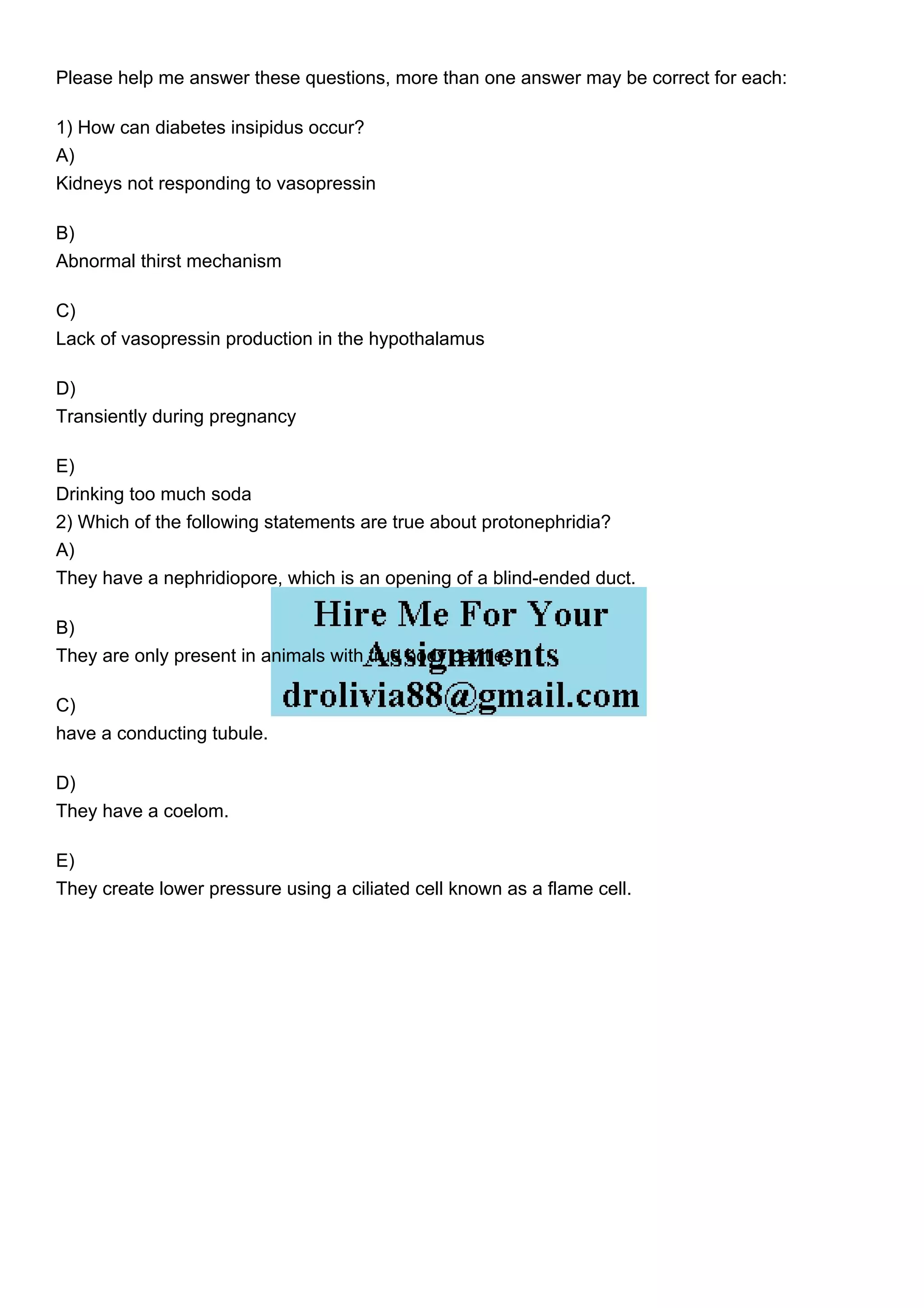 Please help me answer these questions more than one answer .pdf