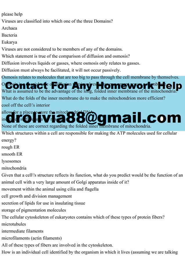 please helpViruses are classified into which one of the three Doma.pdf