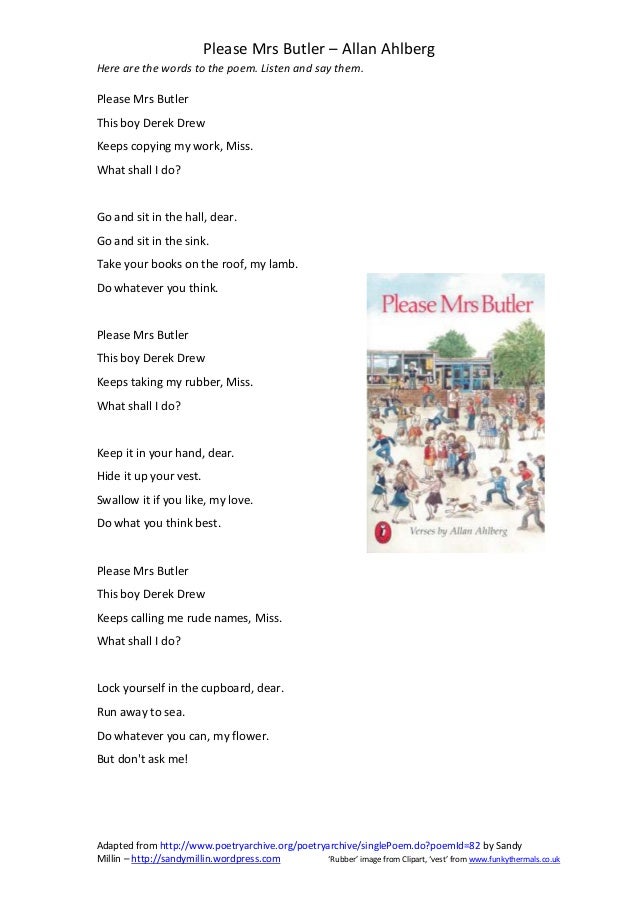 Please Mrs Butler worksheet (EFL)