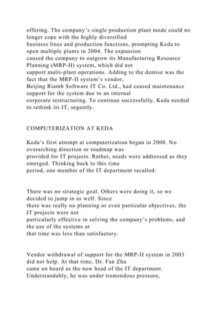 Please read the case Kedas SAP Implementation. You will submit.docx