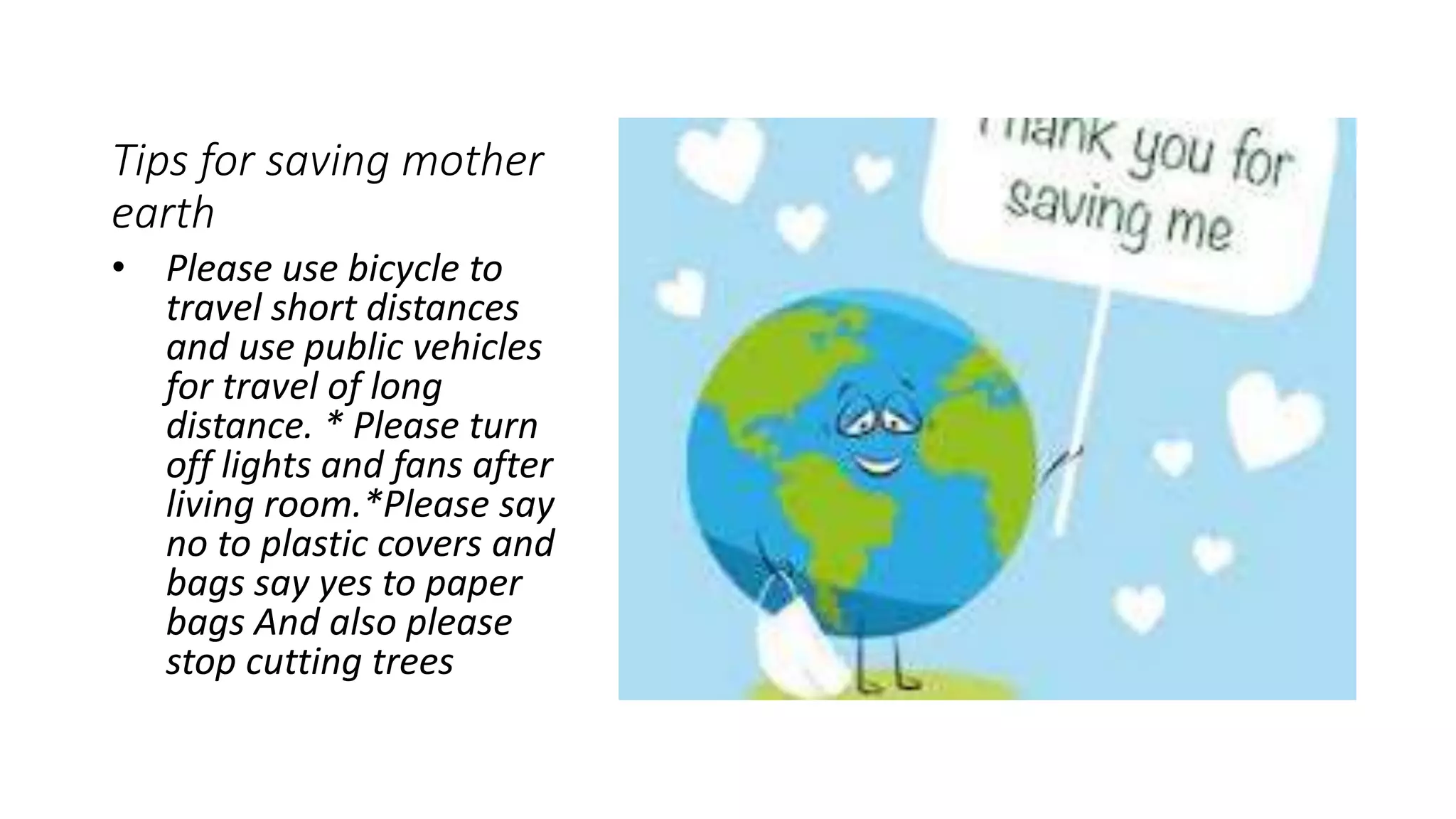 Please save earth | PPT