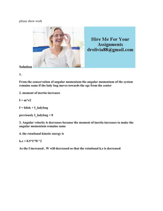 please show workSolution1- From the conservation of angular momentum t.docx