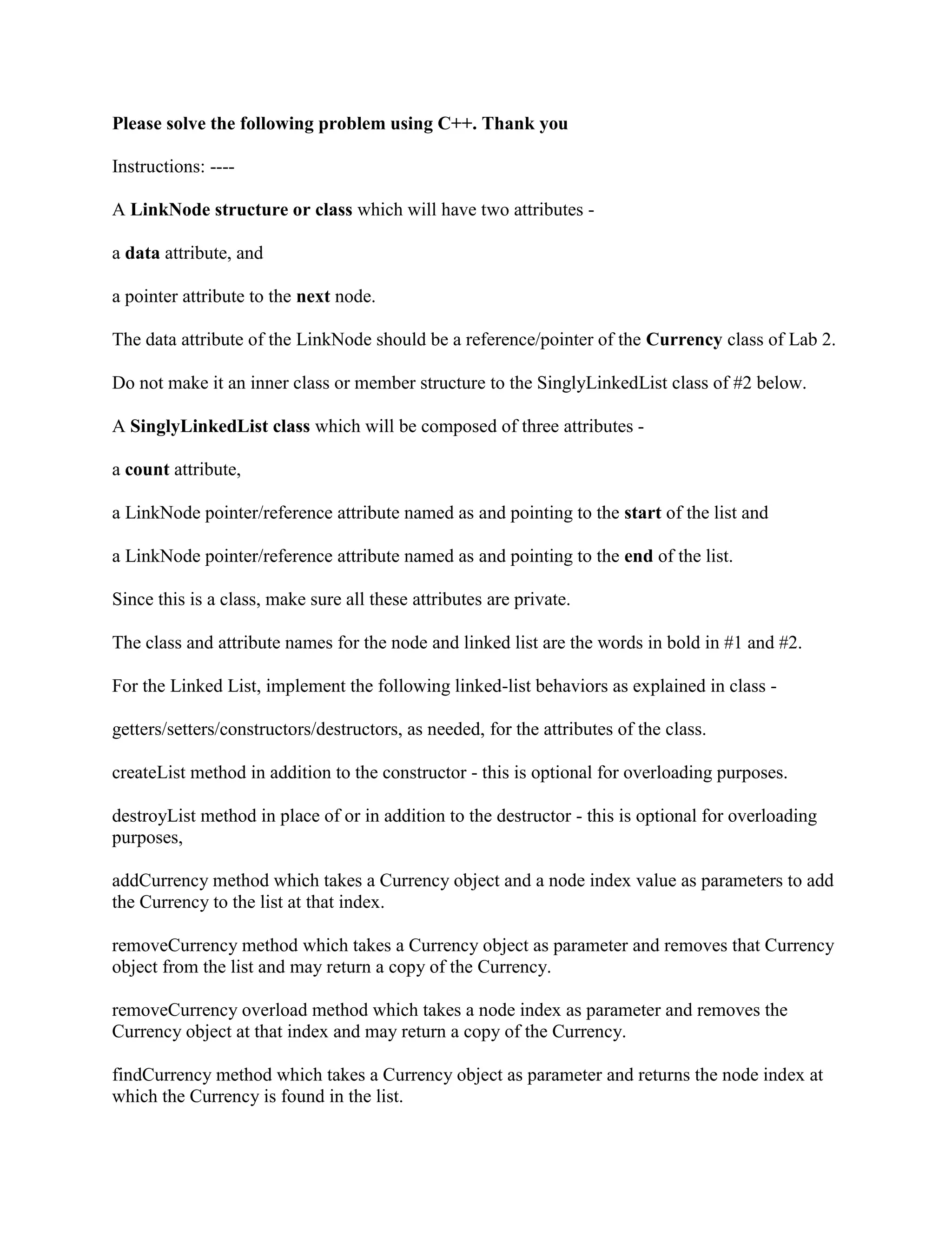 Please solve the following problem using C++- Thank you Instructions-.docx