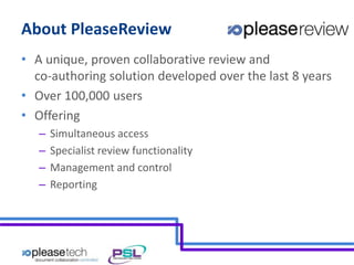 Document collaboration & review capabilities now on offer within ...