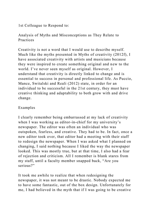 Please use Template below for the 2 responses ColleaguesEach Res.docx