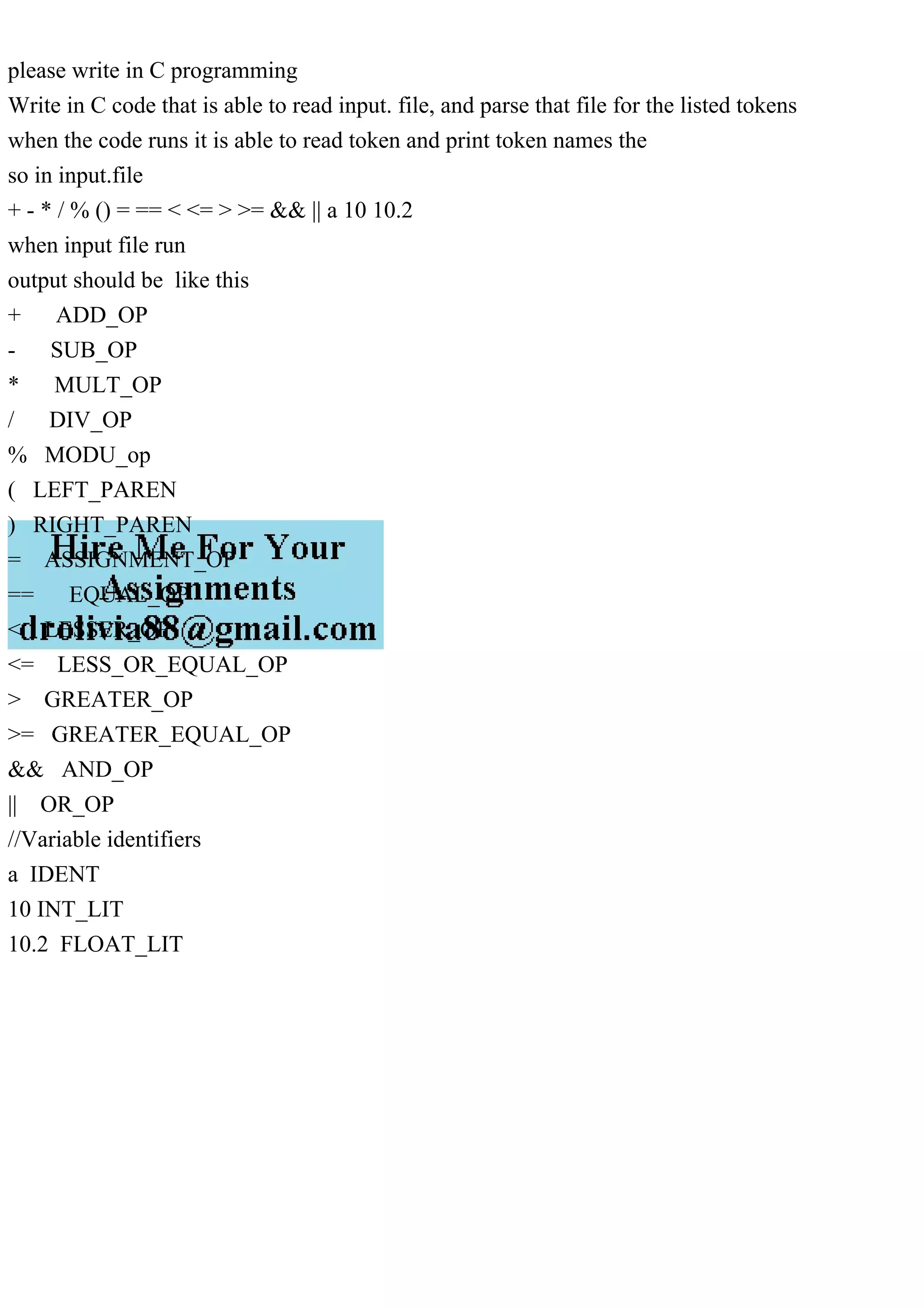 Please Write In C Programming Write In C Code That Is Able To Reapdf