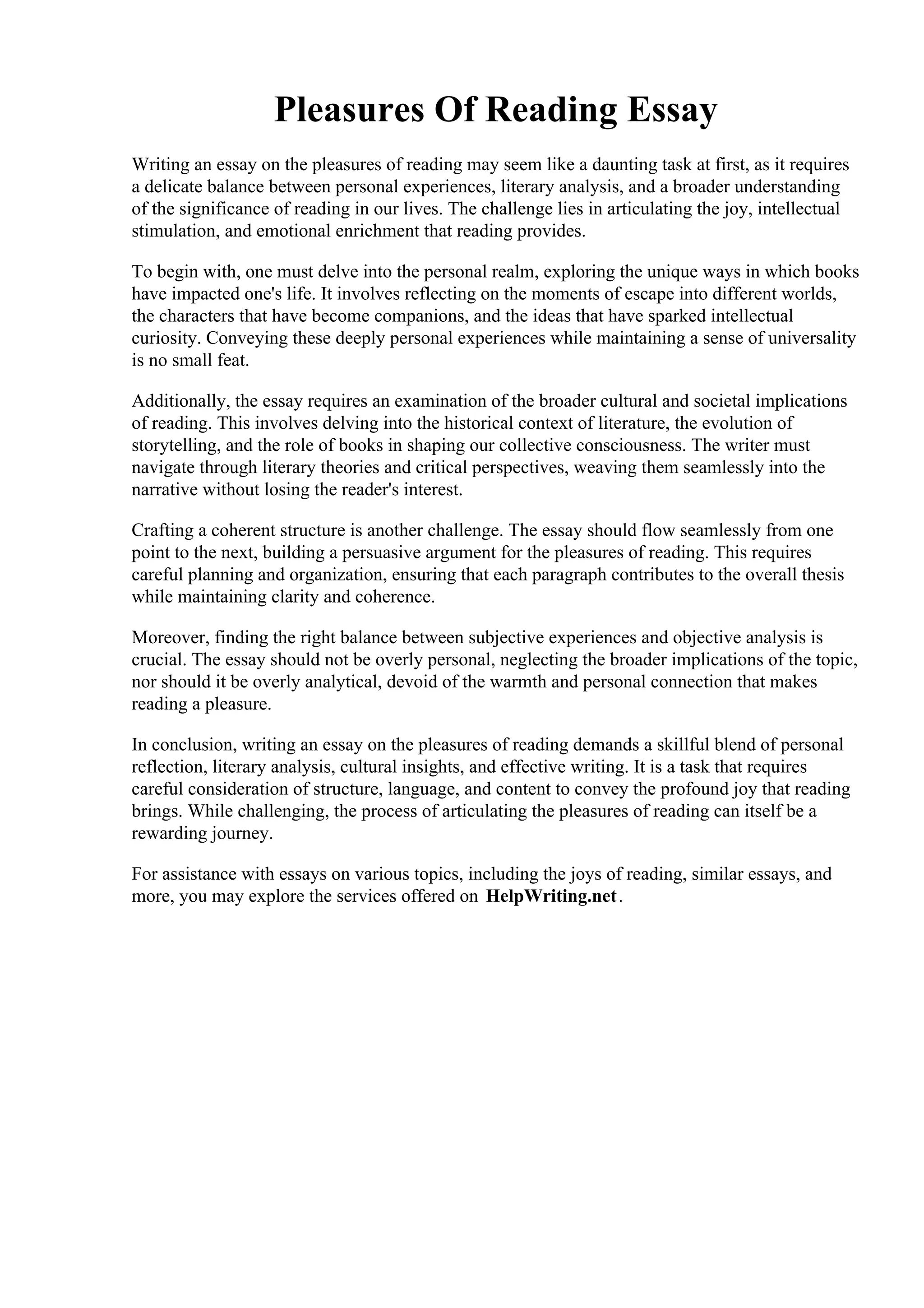 Pleasures Of Reading Essay.pdf