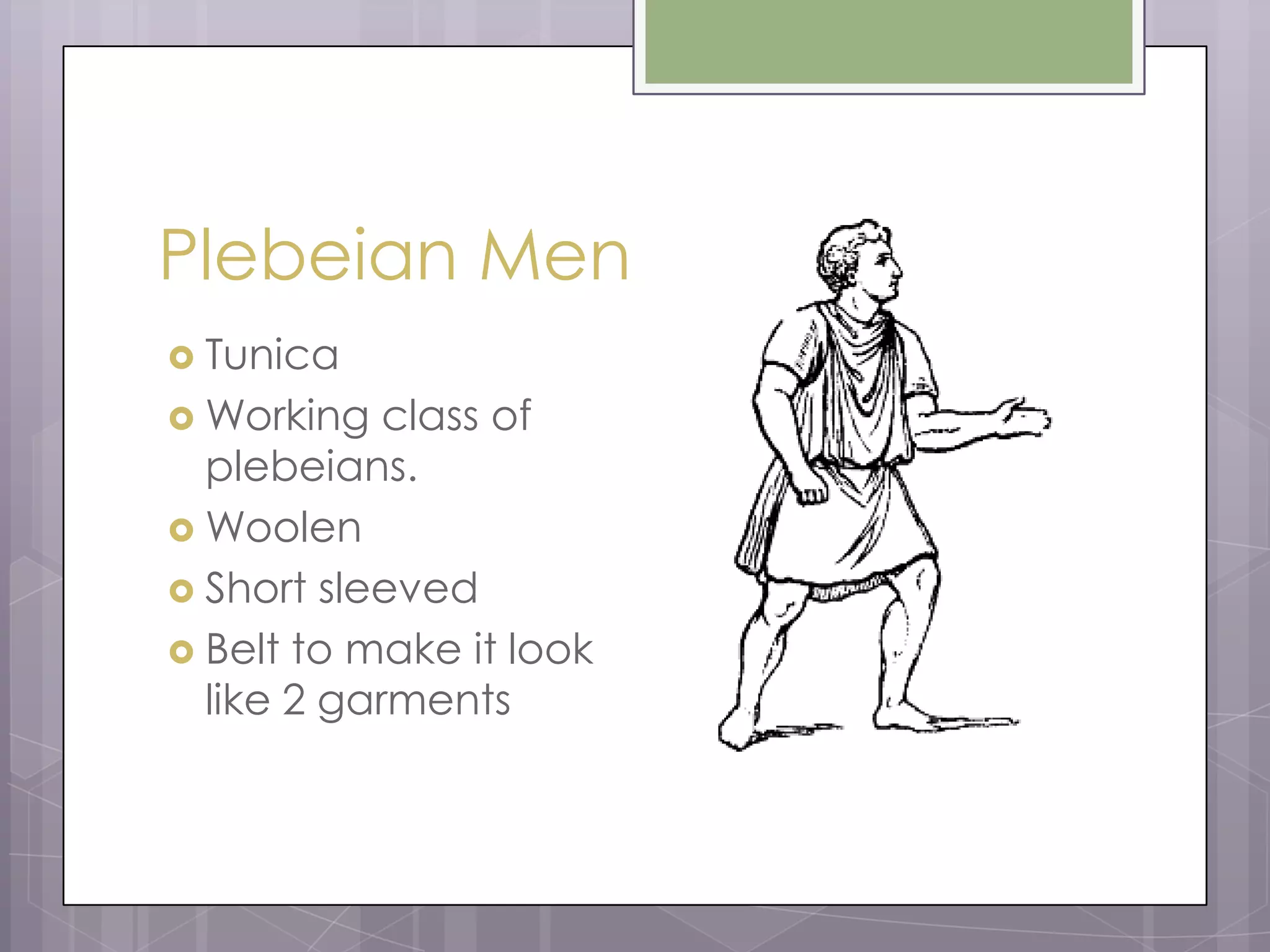 Plebeian clothing project | PPTX