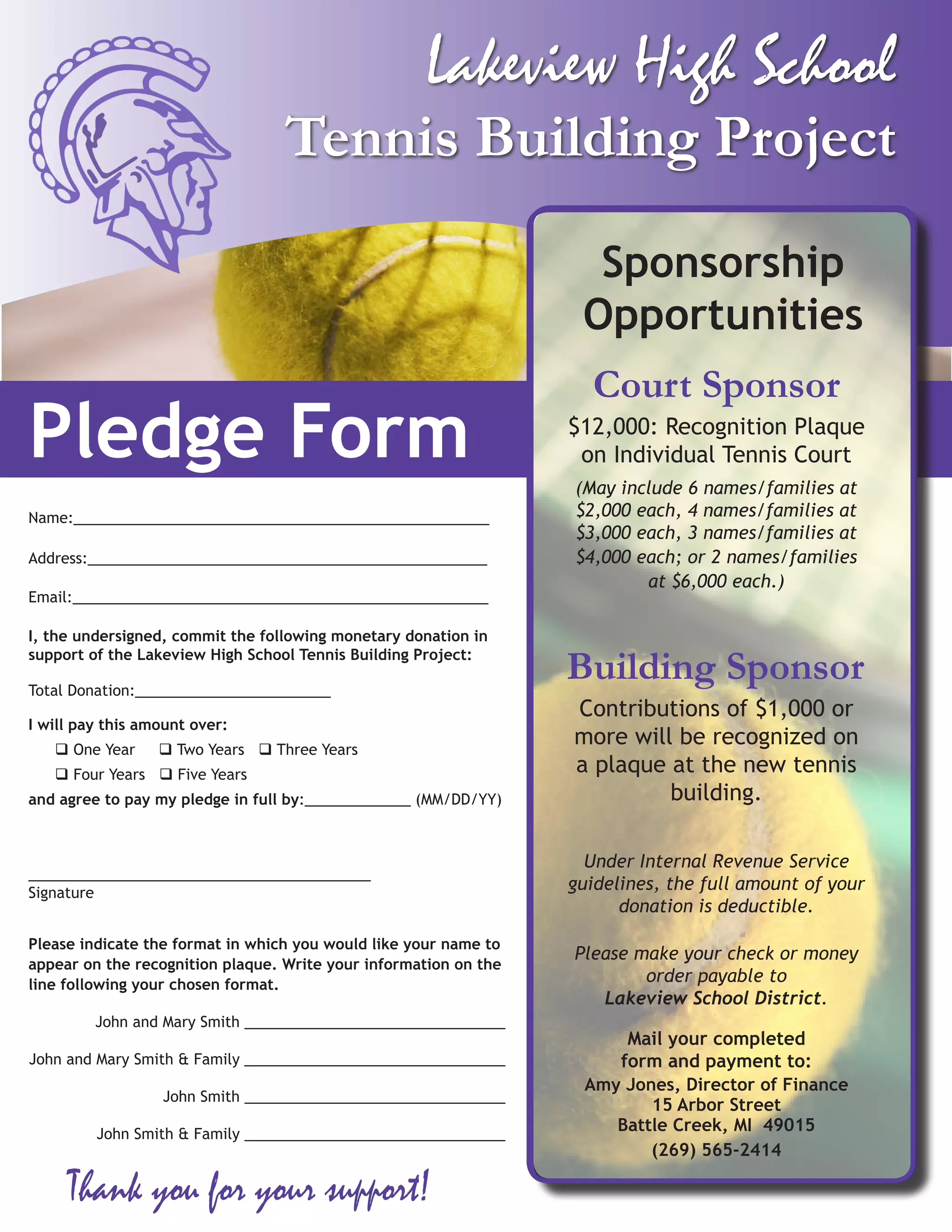 Pledge form 2 2010 | PDF