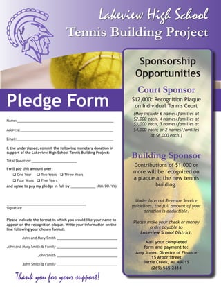 Pledge form 2 2010 | PDF
