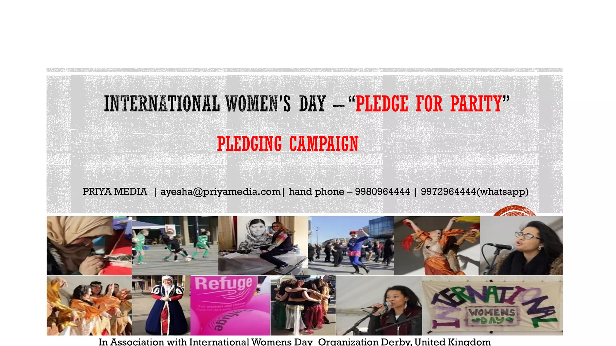 Women's Day PLEDGE Campaign (March 8th) - PLEDGE FOR PARITY | PDF