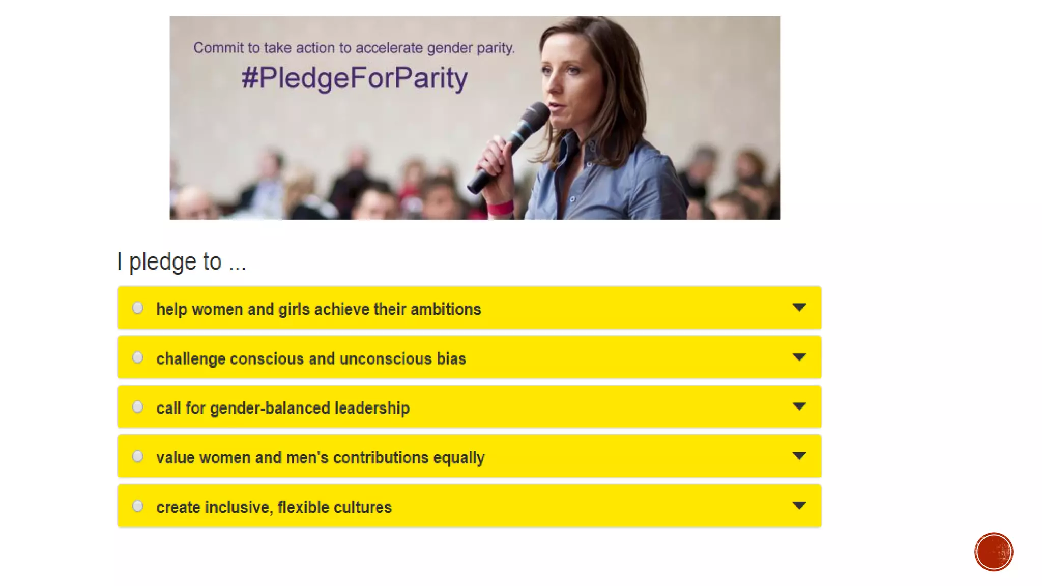 Women's Day PLEDGE Campaign (March 8th) - PLEDGE FOR PARITY | PDF