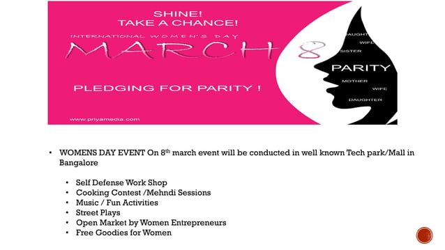 Women's Day PLEDGE Campaign (March 8th) - PLEDGE FOR PARITY | PPT