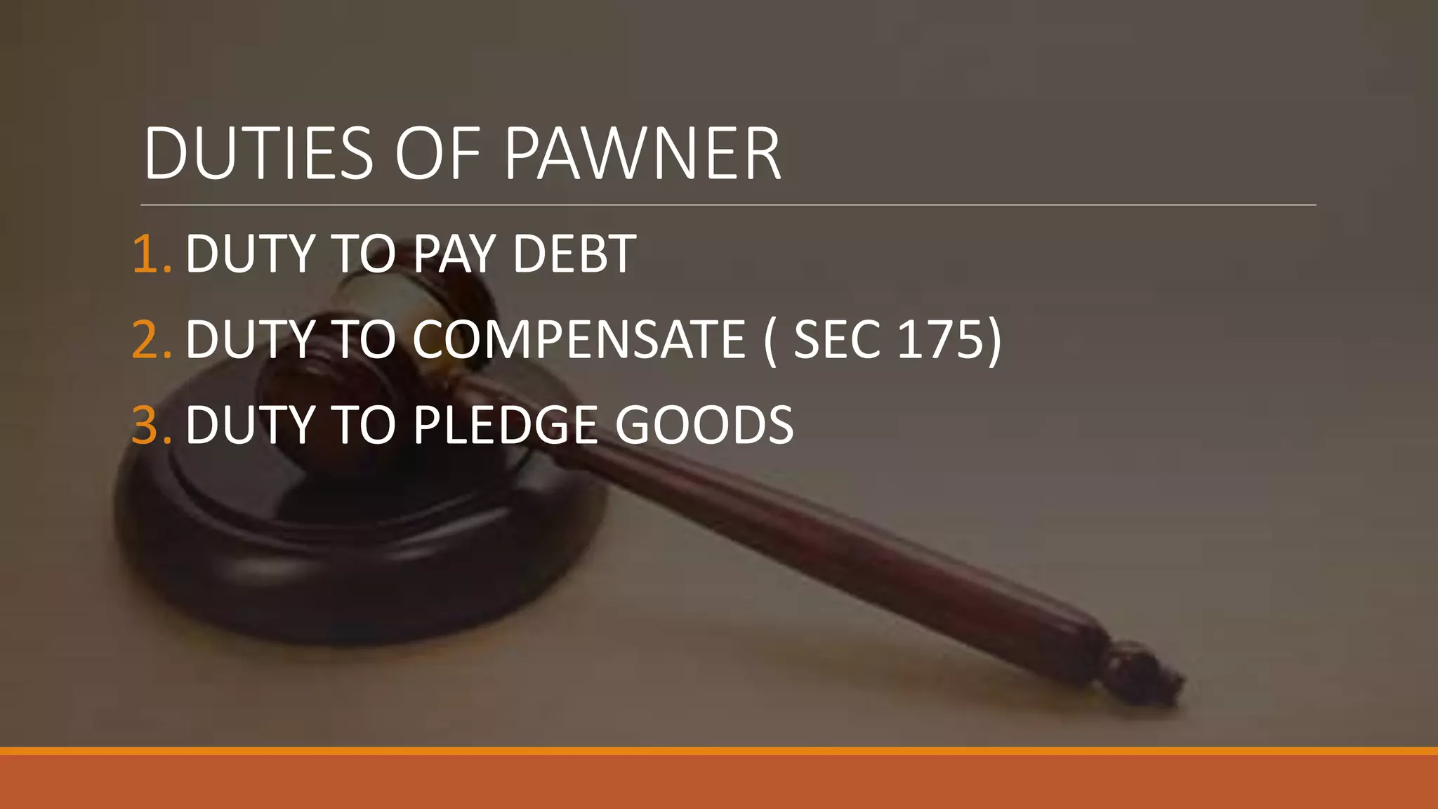 Pledge in Legal Aspects of Business | PPTX