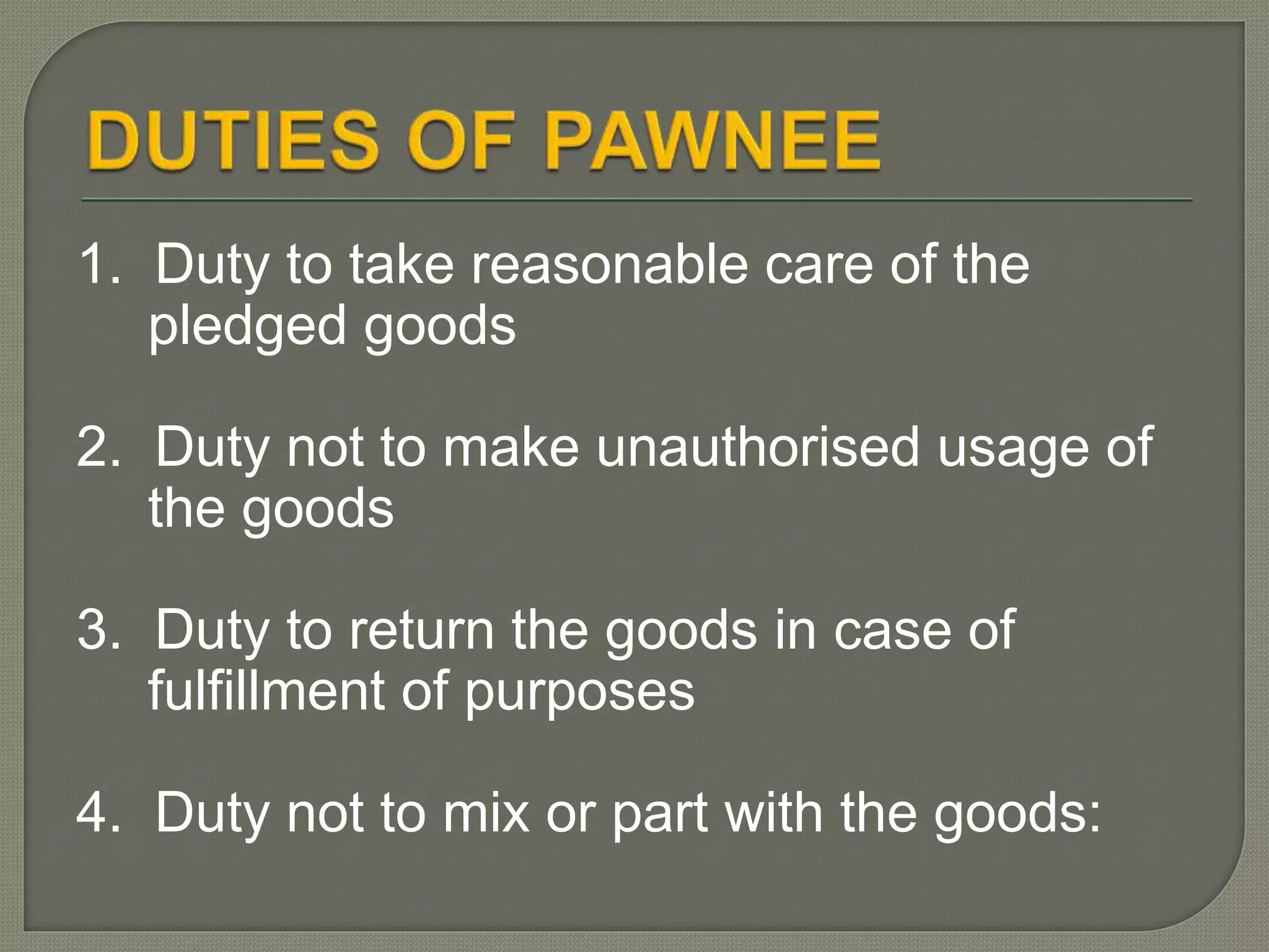 PPT on the topic Pledge under ICA, 1872 | PPTX