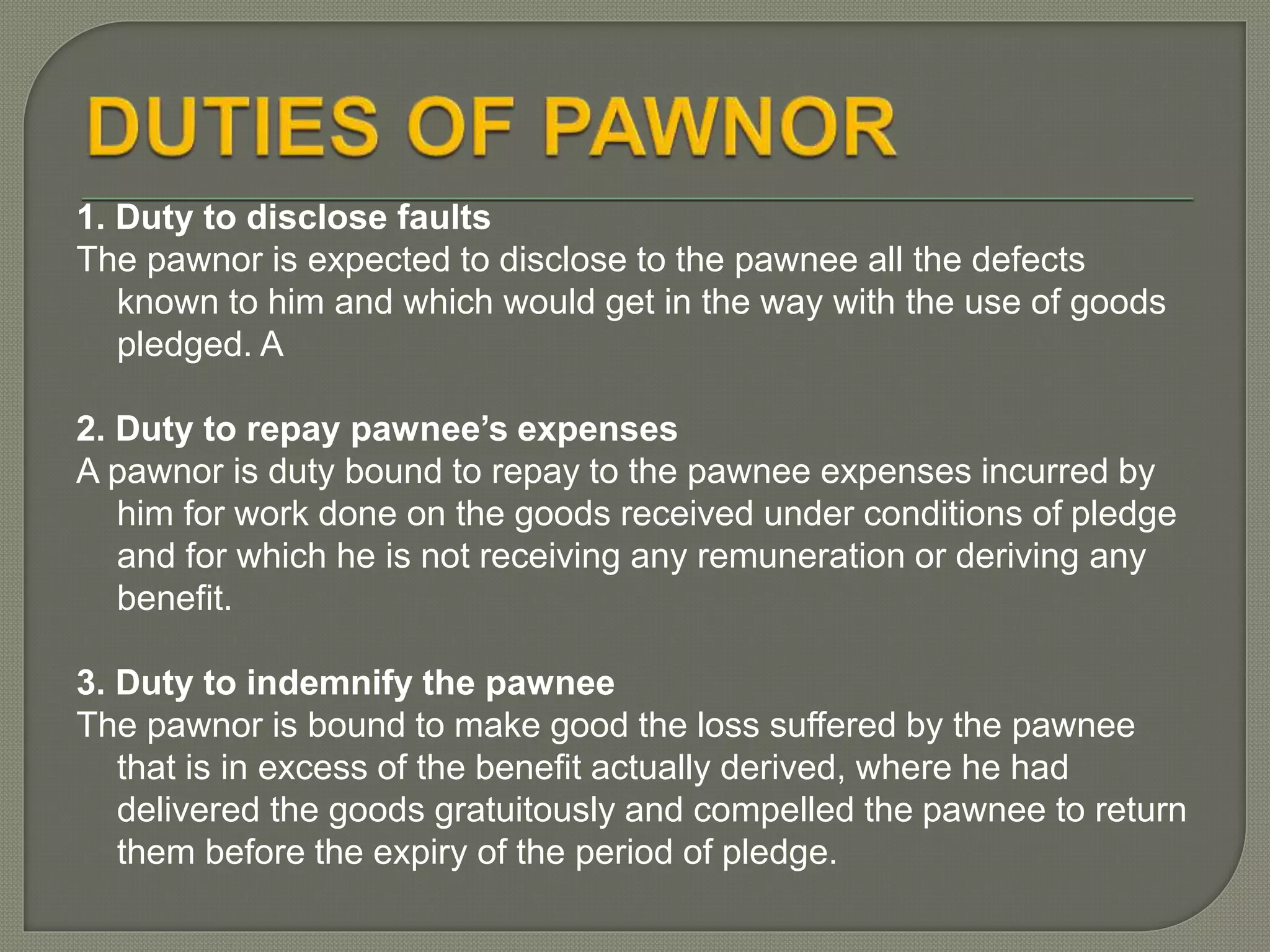 PPT on the topic Pledge under ICA, 1872 | PPTX