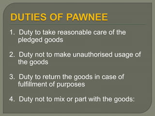 PPT on the topic Pledge under ICA, 1872 | PPTX