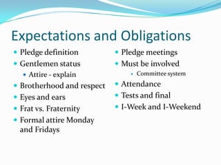 P ledge presentation artifact | PPTX | College Football | College Sports