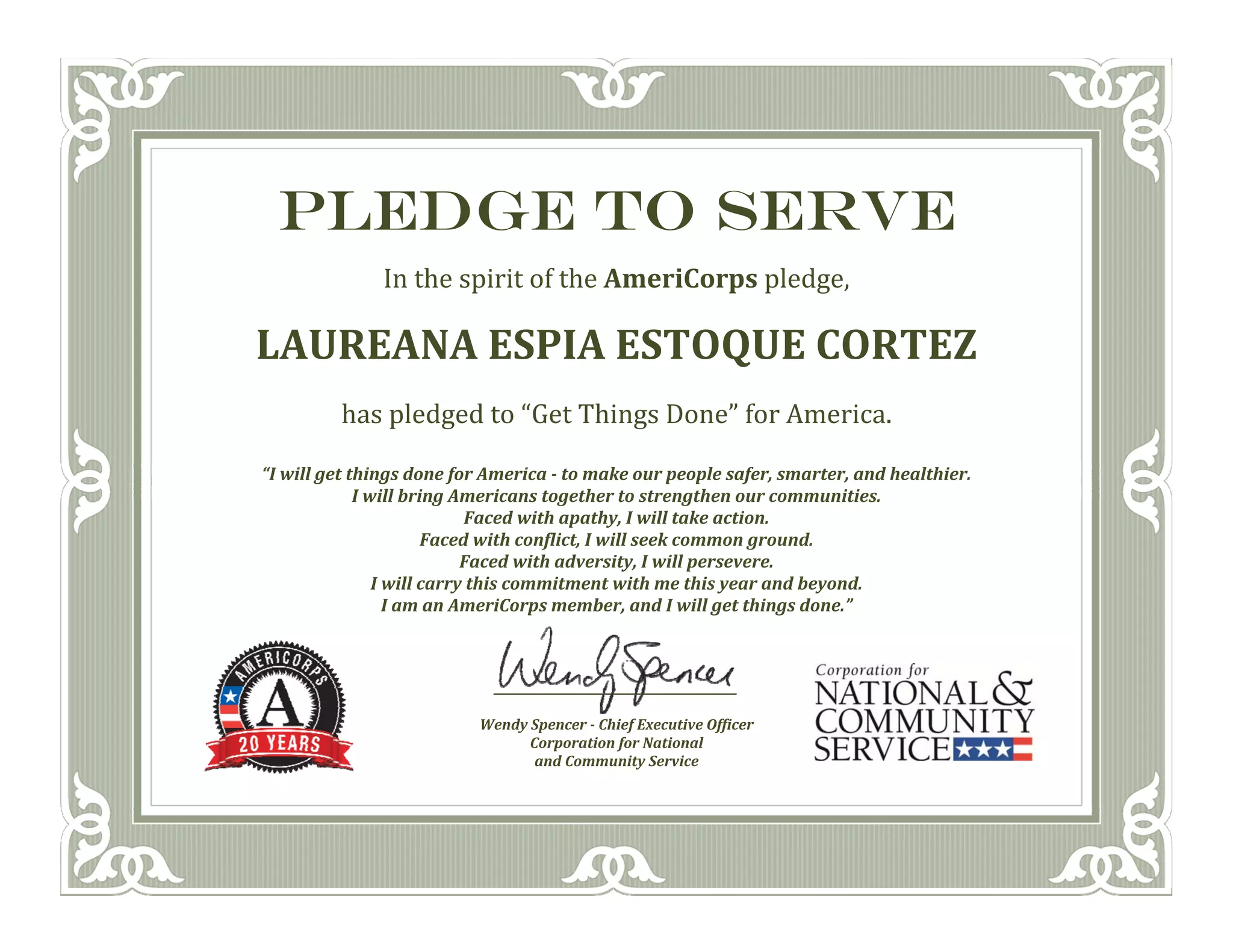 Pledge to serve | PDF