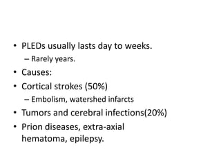 Periodic Lateralizing Epileptiform Discharges | PPTX