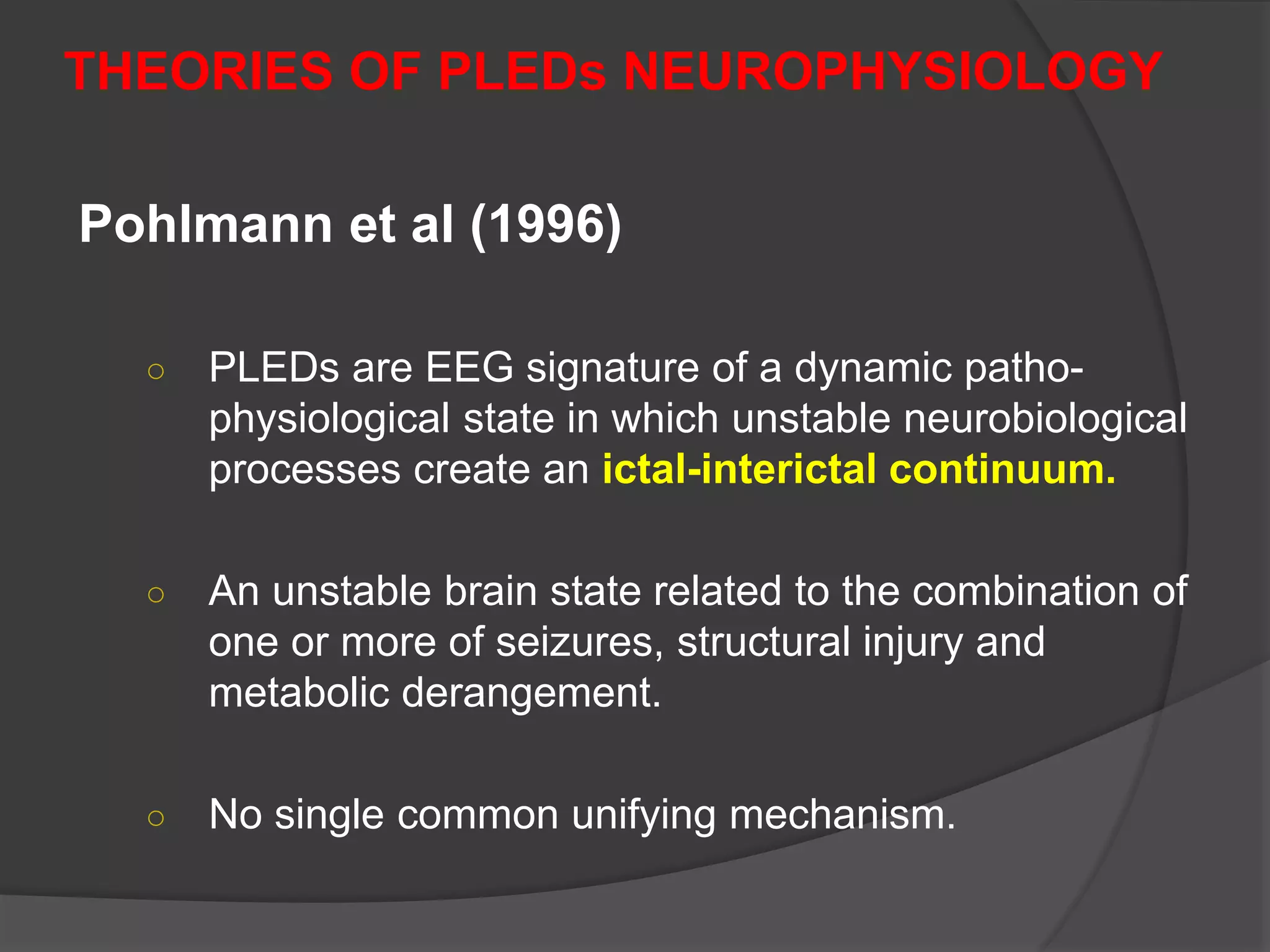 Periodic lateralized epileptiform discharges | PPTX